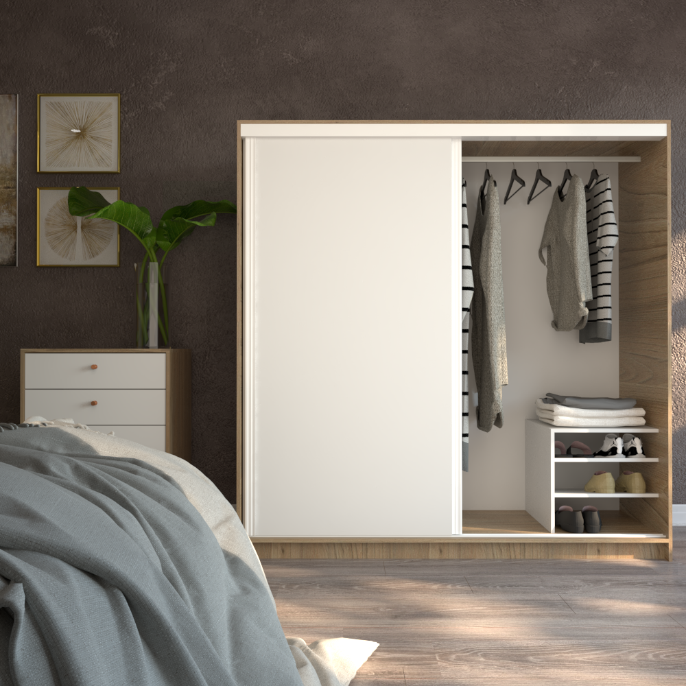 PLACARD CORREDIZO 1,80 2CAJ